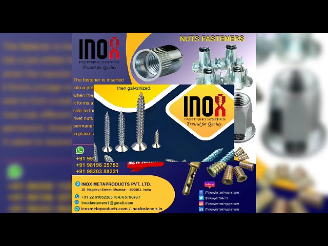 Industrial Fasteners - Pop Anchor Fastener Manufacturer from Mumbai