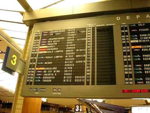 Flight Information Display of Changi T2