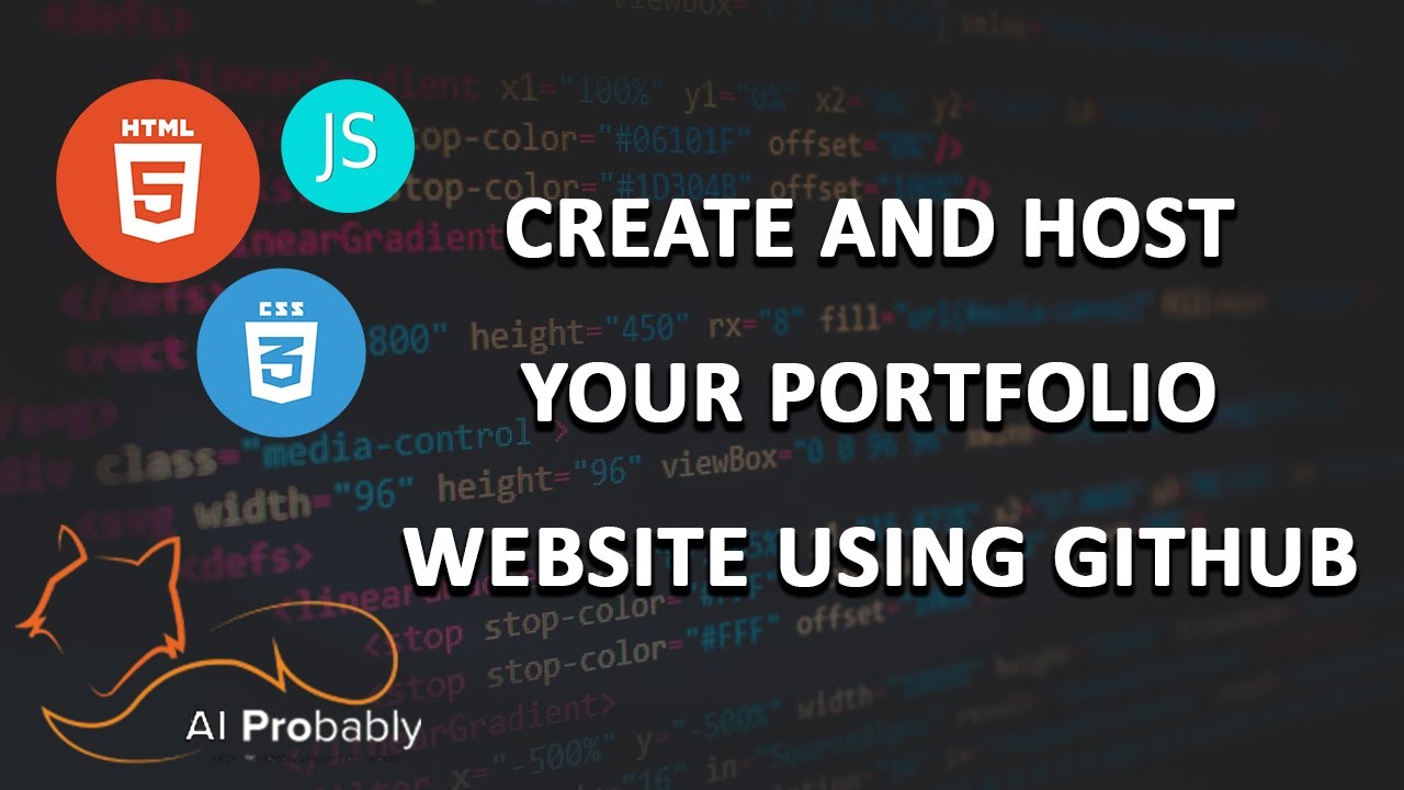 How to make your own Personal Portfolio Website |  HTML,CSS,JavaScript | GitHub Pages