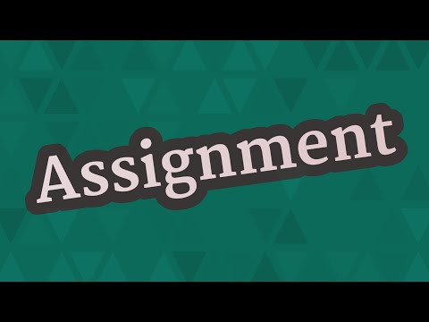 ASSIGNMENT pronunciation • How to pronounce ASSIGNMENT