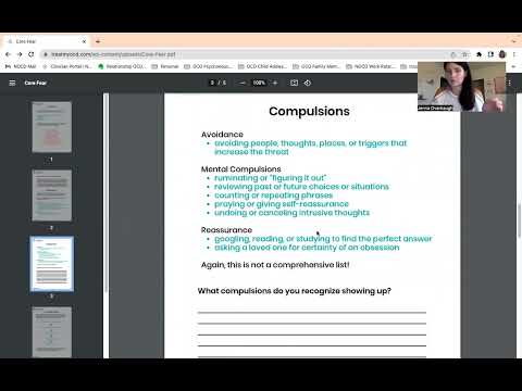 OCD Awareness Week NOCD Workshop on Core Fears