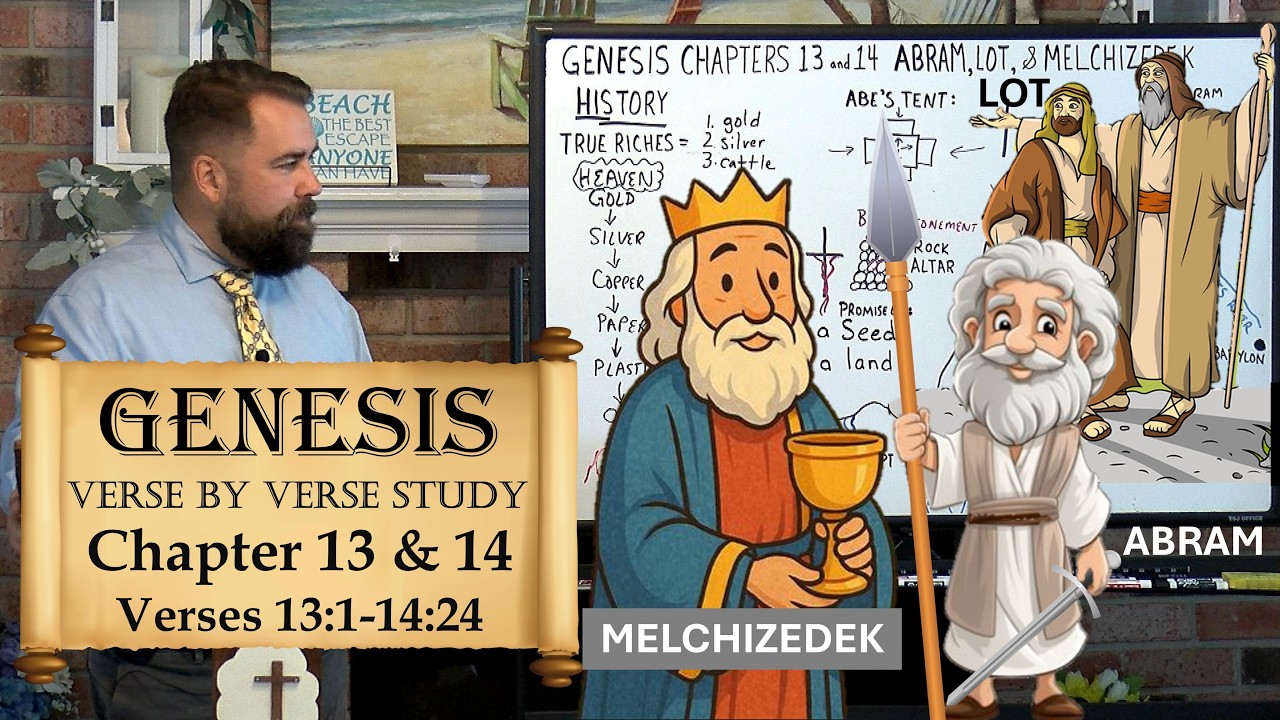 Genesis 13:1 to 14:24 Abram, Lot, and Melchizedek #melchizedek #abram #sodom #war #fatherabraham