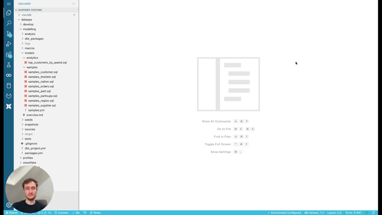 DataOps.live Develop: Explore the Development Environment
