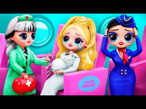 Pregnant Doll on the Plane / 30 LOL OMG Hacks and Crafts