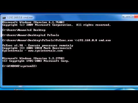 Get Command Prompt On Remote System PsExec