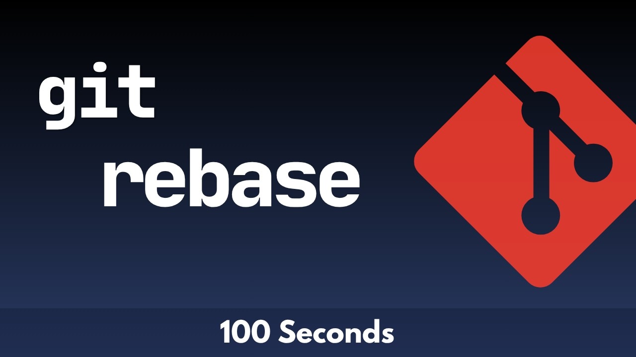Git Rebase Explained in 100 Seconds.  | Clean Git History 