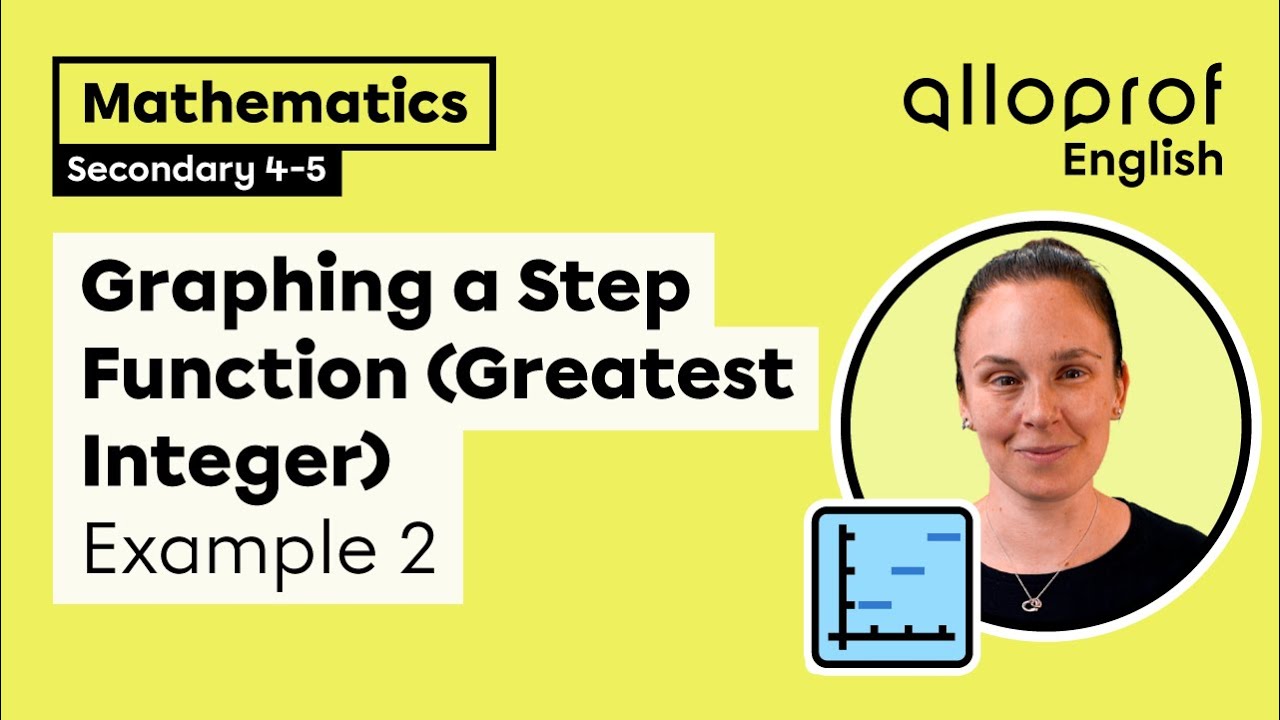 Graphing a Step Function (Greatest Integer Function) | Secondaire ...