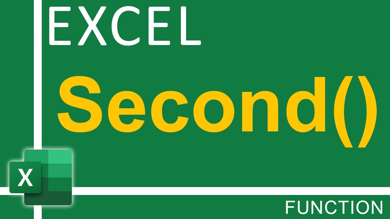 How To Use Excel Second Function | Excel Tutorial for Everyone