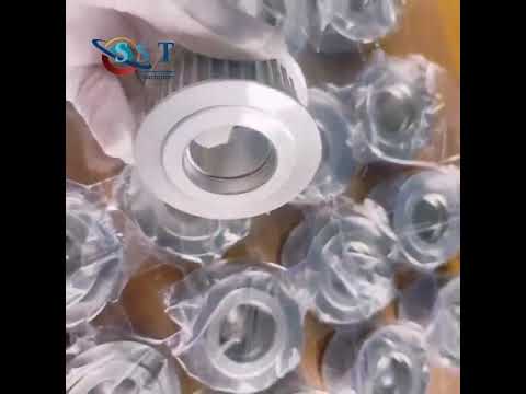 Aluminum timing pulley for different machine and equipment.