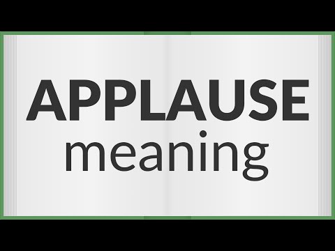 Applause | meaning of Applause