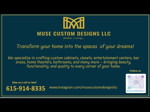 Muse Custom Designs | Cabinets| Entertainment Centers| #nashville #cabinets #closets #ceiling