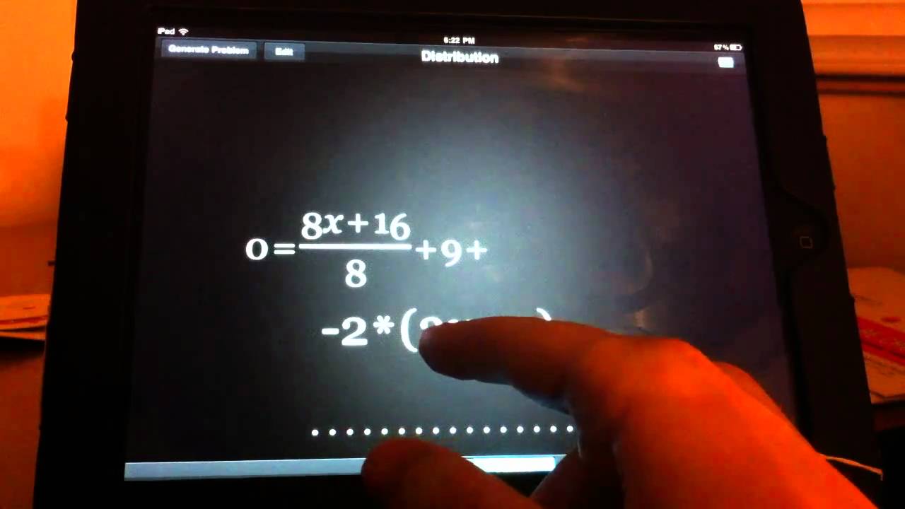 Algebra Touch Update (Distribution/Factoring Out)