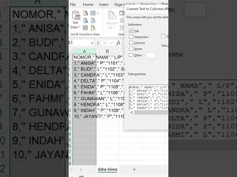 Konversi File CSV ke Excel dalam Hitungan Detik #Shorts