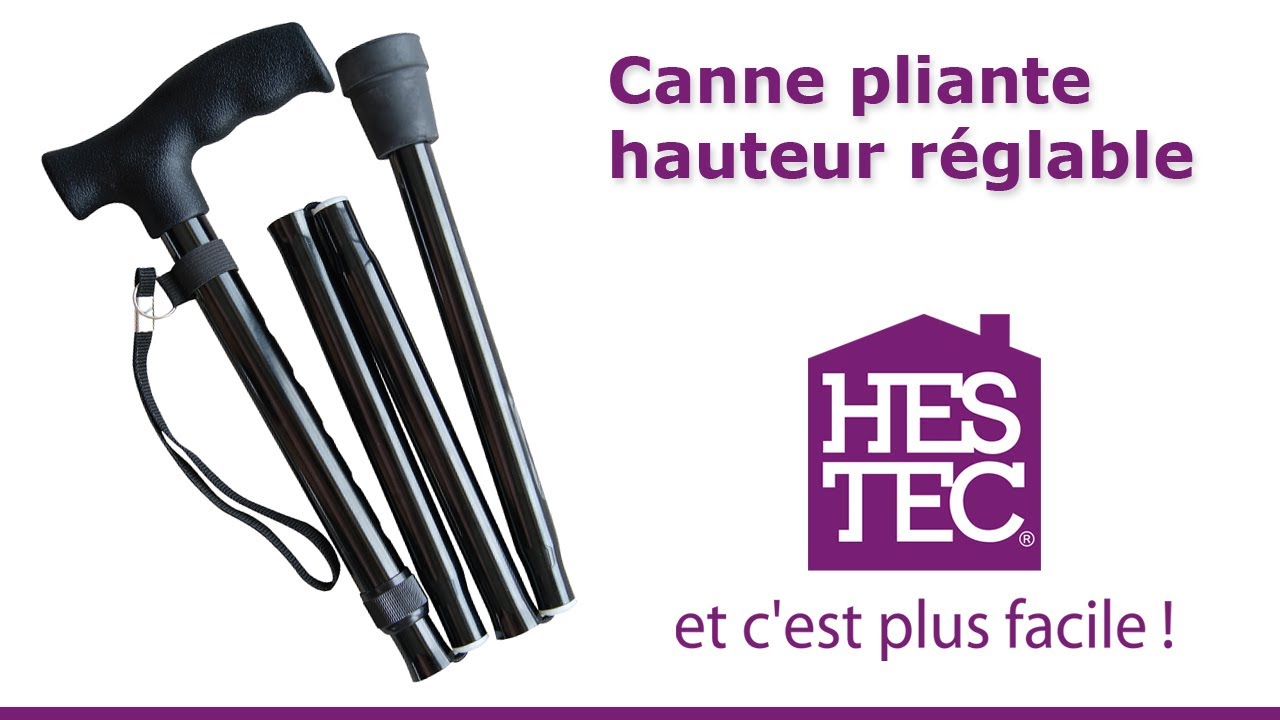Canne pliante hauteur réglable - HESTEC