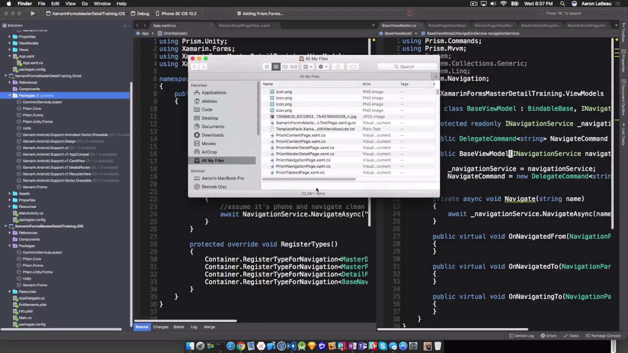 Xamarin Forms Prism Master Detail Setup Part 3