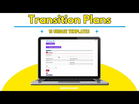 Using Digital Transition Plans Template to Auto Write IEP Special Education Transition Assessment