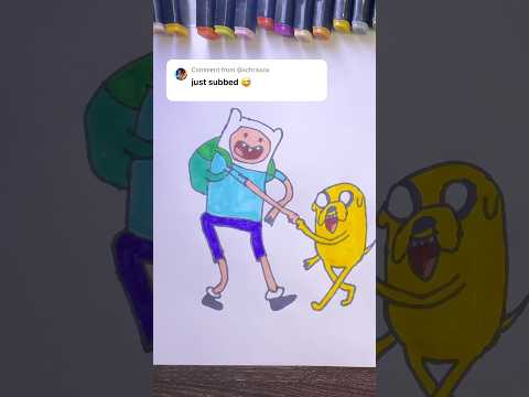 How to draw a Finn and Jake from Adventure Time #adventuretime #drawinglessons #howtodraw #drawing