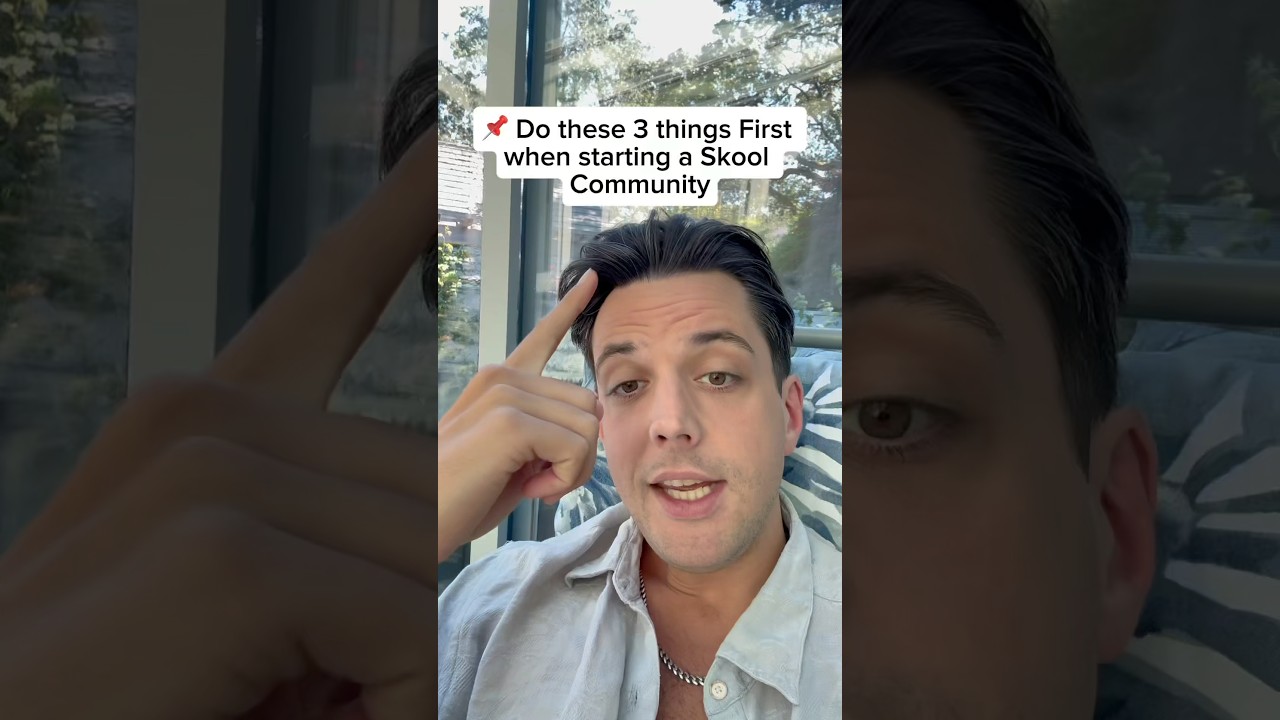 📌 Do these 3 things first when starting a Skool Community
