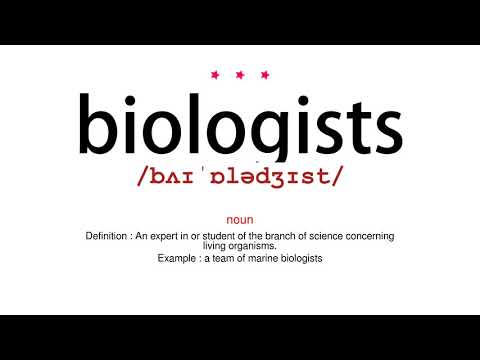 How to pronounce biologists - Vocab Today