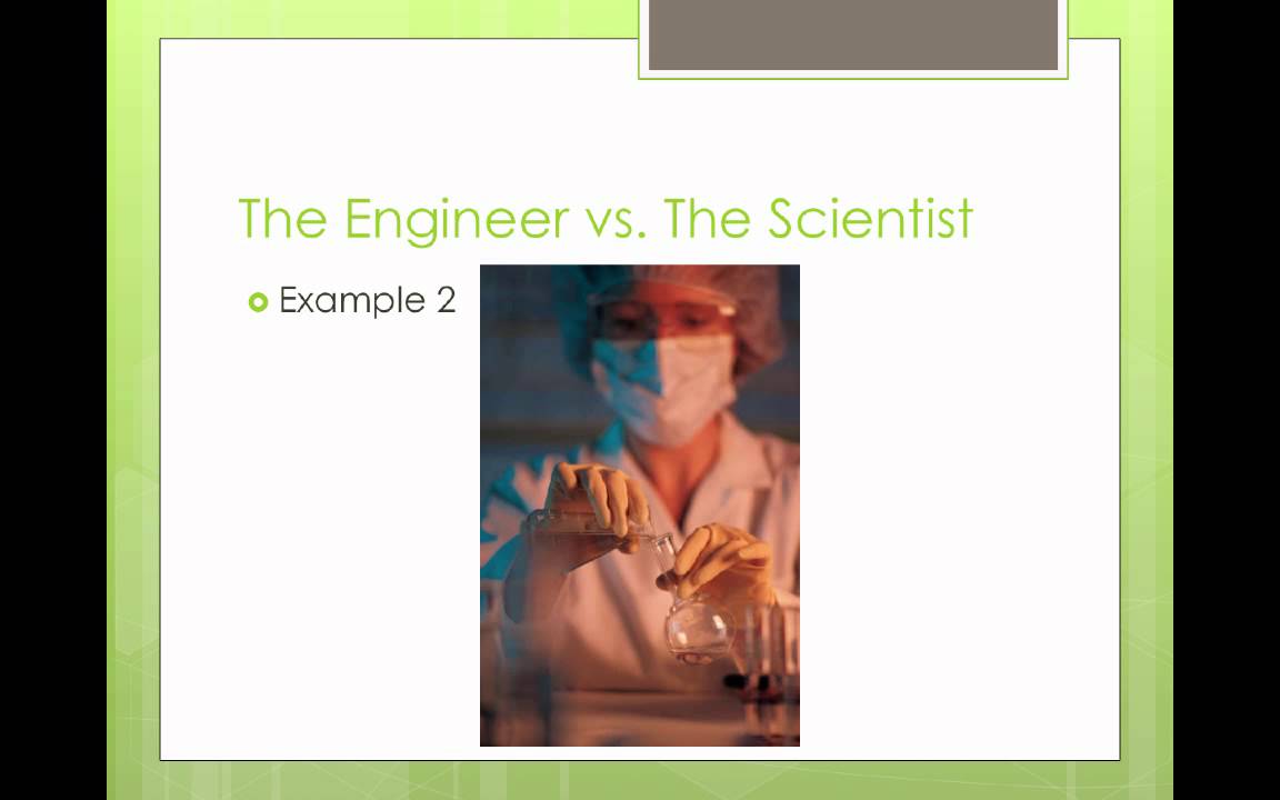 Video 1-3a Engineering vs. Science and Engineering Technology