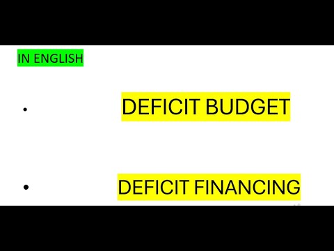 Difference between deficit financing and budget deficit | IN ENGLISH#economics