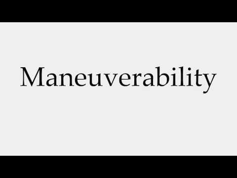 How to Pronounce Maneuverability