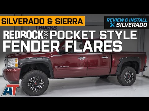 2007-2013 Silverado & Sierra 1500 RedRock 4x4 Pocket Style Fender Flares Review & Install