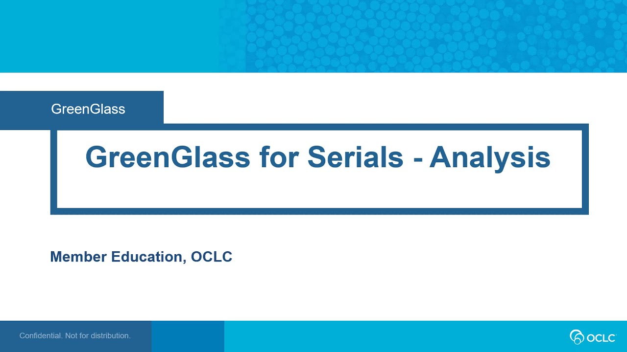 GreenGlass for serials - Analysis
