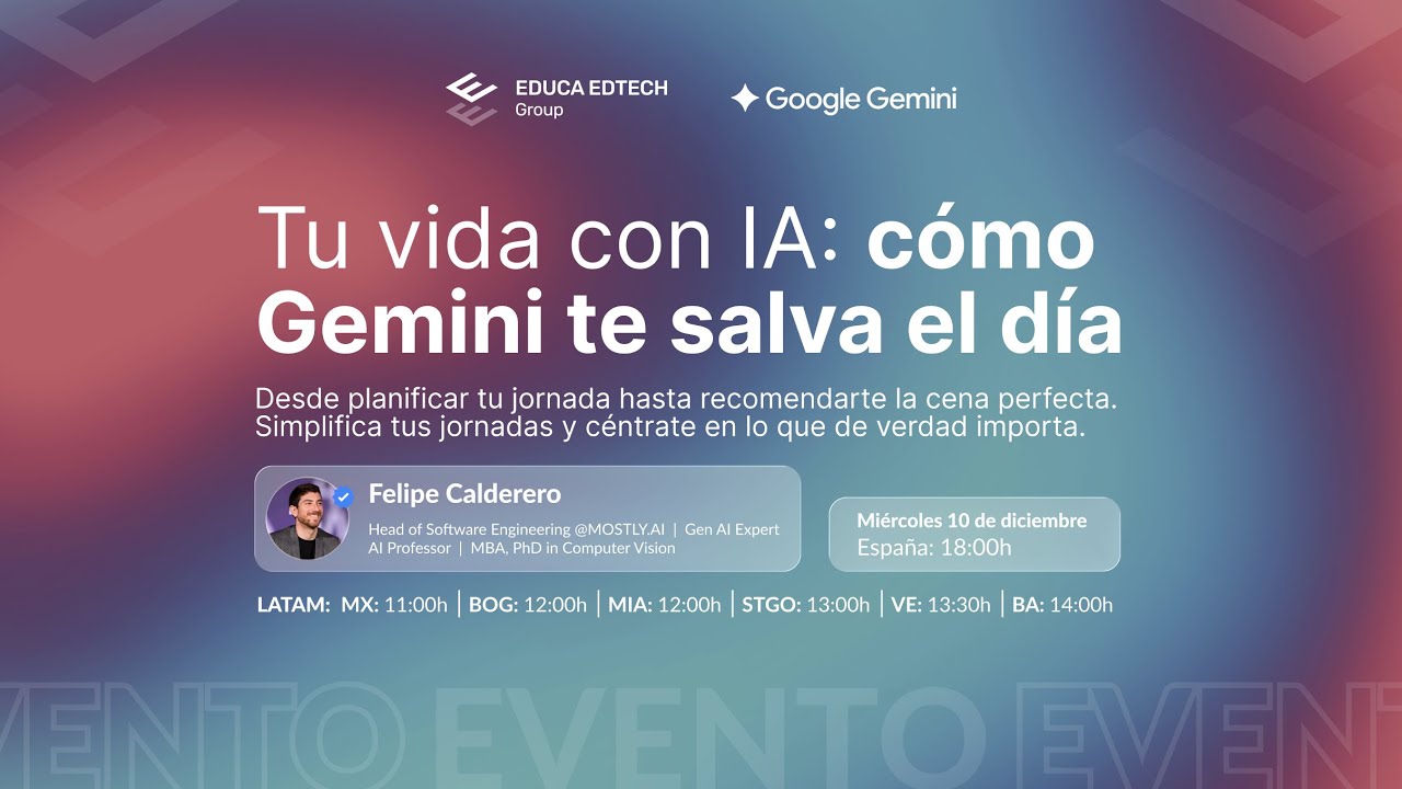 Tu vida, pero con IA: cómo Gemini te salva el día (varias veces)