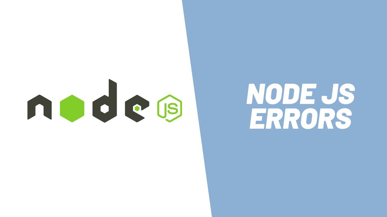 Learn about Node Errors and How to handle them ( in 5 mins )