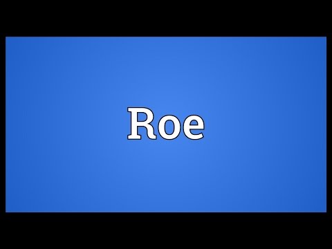 Roe Meaning