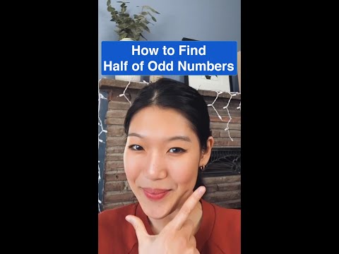 A Trick for Finding Half of Odd Numbers #mathtricks #basicmath #mathtutor #shorts