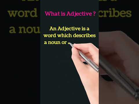 What is Adjective With Examples | Adjective Definition | English Grammar #adjective #shorts #english
