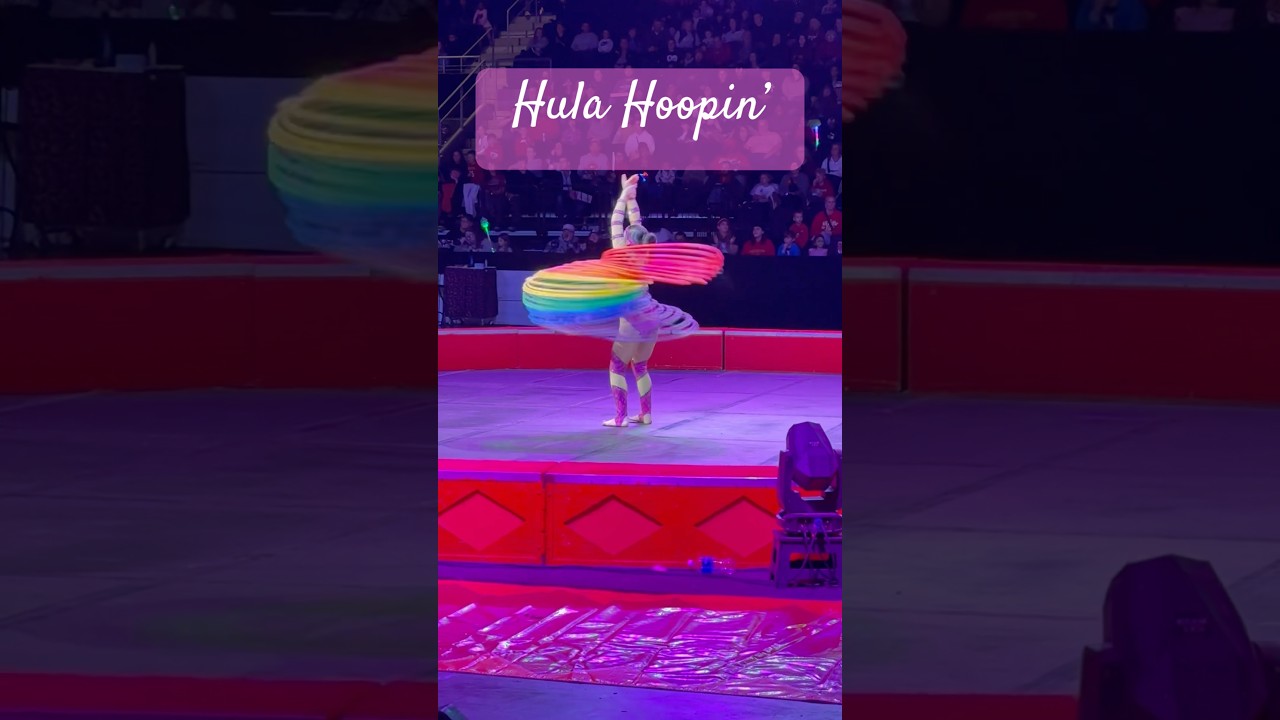 1 Girl, a Rainbow of Hula Hoops! 🌈 Incredible Multi-Hoop Performance