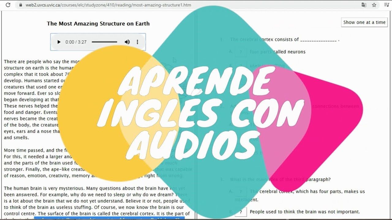 READING COMPREHENSION (Aprende inglés con audios)