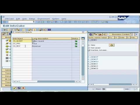 11. Editing a standard InfoCube and adding KeyFigures in SAP Business Intelligence (BI / BW)