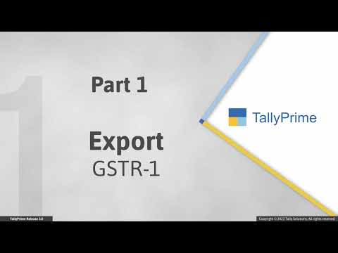How to Export GSTR-1 and GSTR-3B Using TallyPrime _ Release 3.0 || Tally Prime New Version