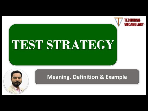 Test Strategy | Test Approach | Meaning of Test Strategy | Definition of Test Strategy | TV