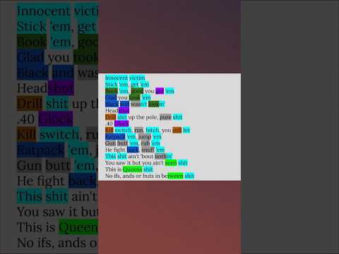 50 Cent, Office Hours | Rhyme Scheme Highlighted #50cent #nas #rap
