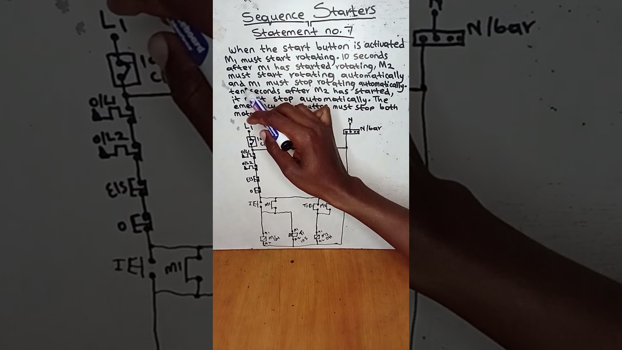 Sequence starters. Statement no.7. Control circuit. Lesson 0021