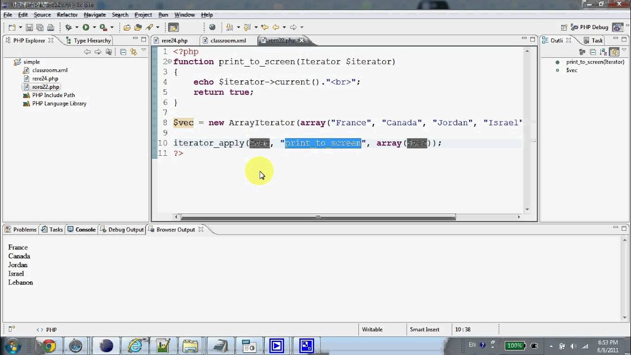 The iterator_apply Function in PHP