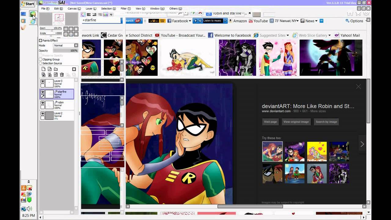starfire and robin