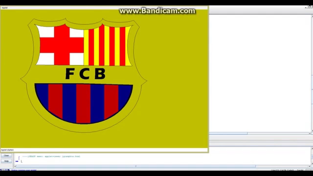 Barcelona Logo made using Java