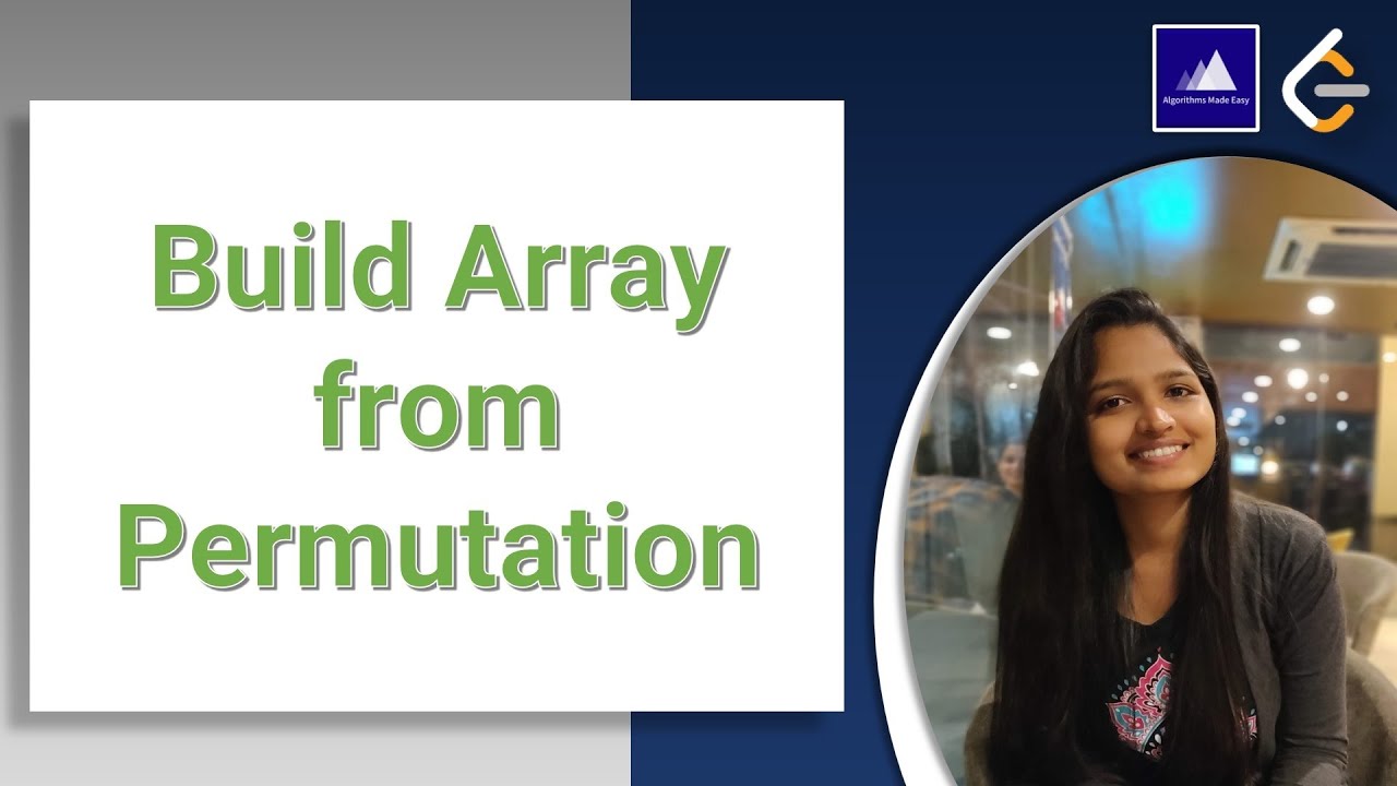 Build Array from Permutation | Leetcode solutions - 1920
