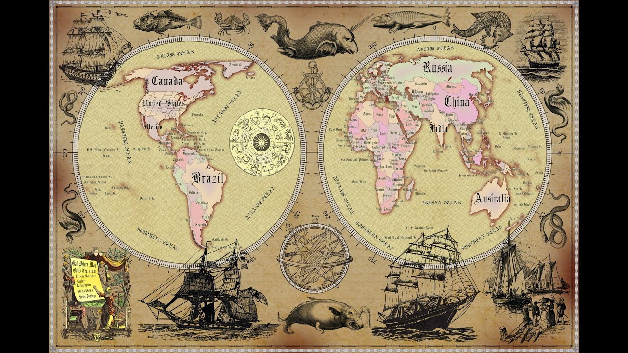 15 vintage map