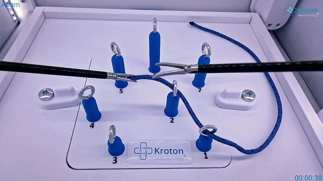 Laparoscopy basic training - Needle threading