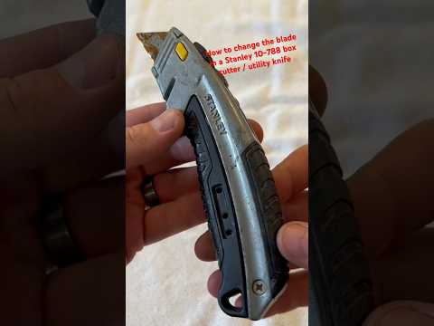 How to change the blade in a Stanley 10-788 box cutter / utility knife.#stanley #utilityknife #howto