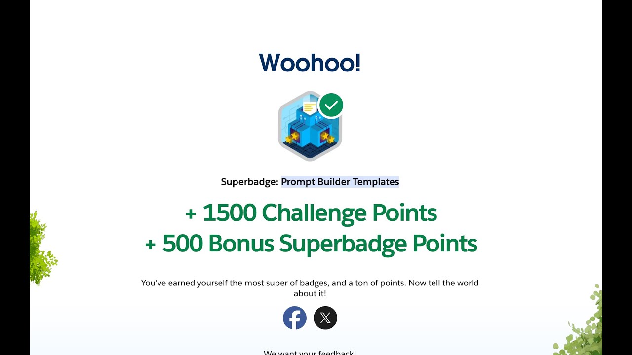 Superbadge: Prompt Builder Templates 2 & 3 Challenge