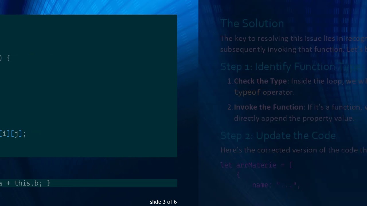 Solving the Issue of Function Inside Array of Objects Not Processed in JavaScript