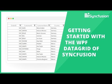 Learn Getting Started with the WPF DataGrid of Syncfusion - Mind Luster